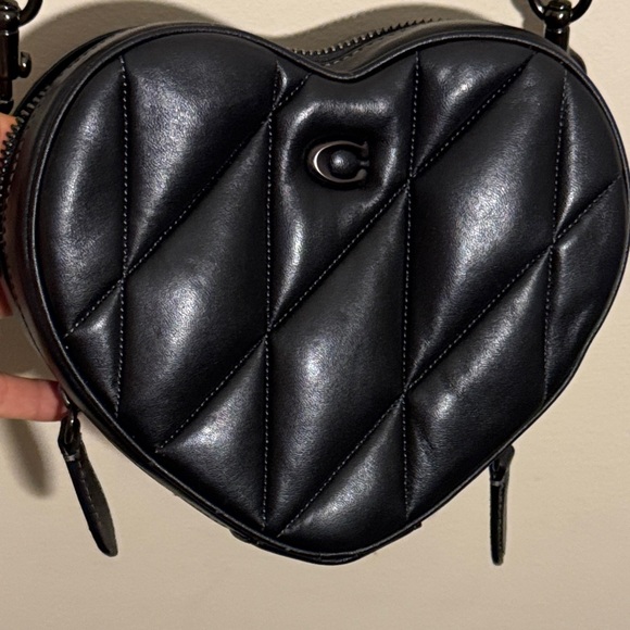 Coach | Bags | Coach Nappa Leather Bag Black Diamond Quilted ...
